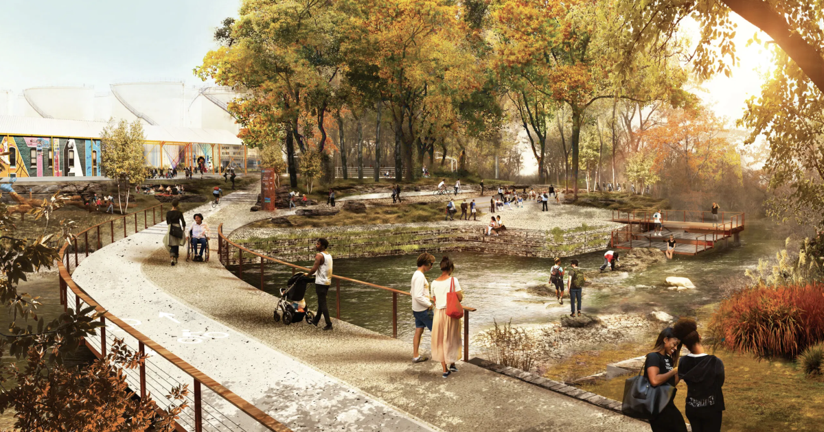 Massive riverside park project through Atlanta scores land boost | Urbanize Atlanta